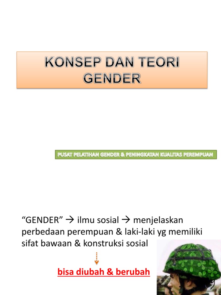 Konsep Dan Teori Gender