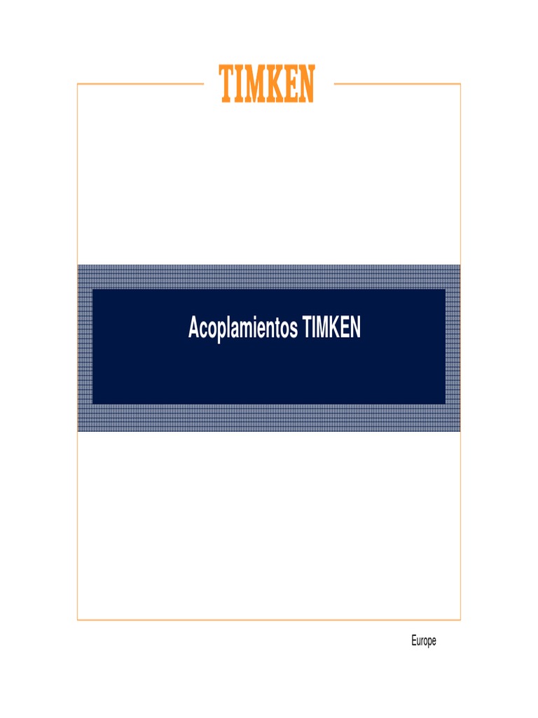 TIMKEN Acoplamentos Quickflex | PDF | Perforar | Tornillo