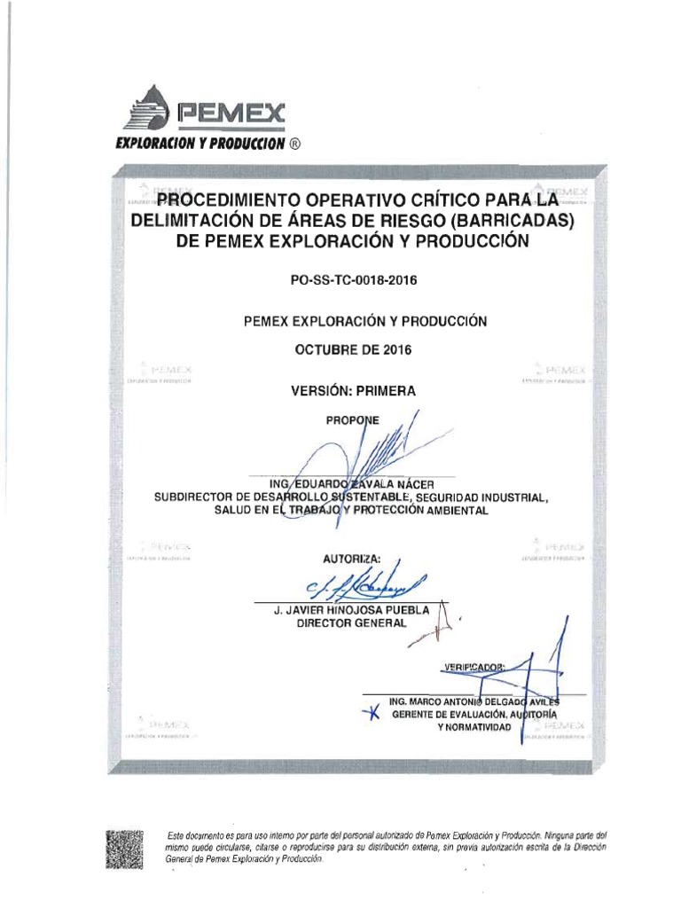 Po-Ss-Tc-0018-2016 Procedimiento Operativo Critico para La Delimitacion ...