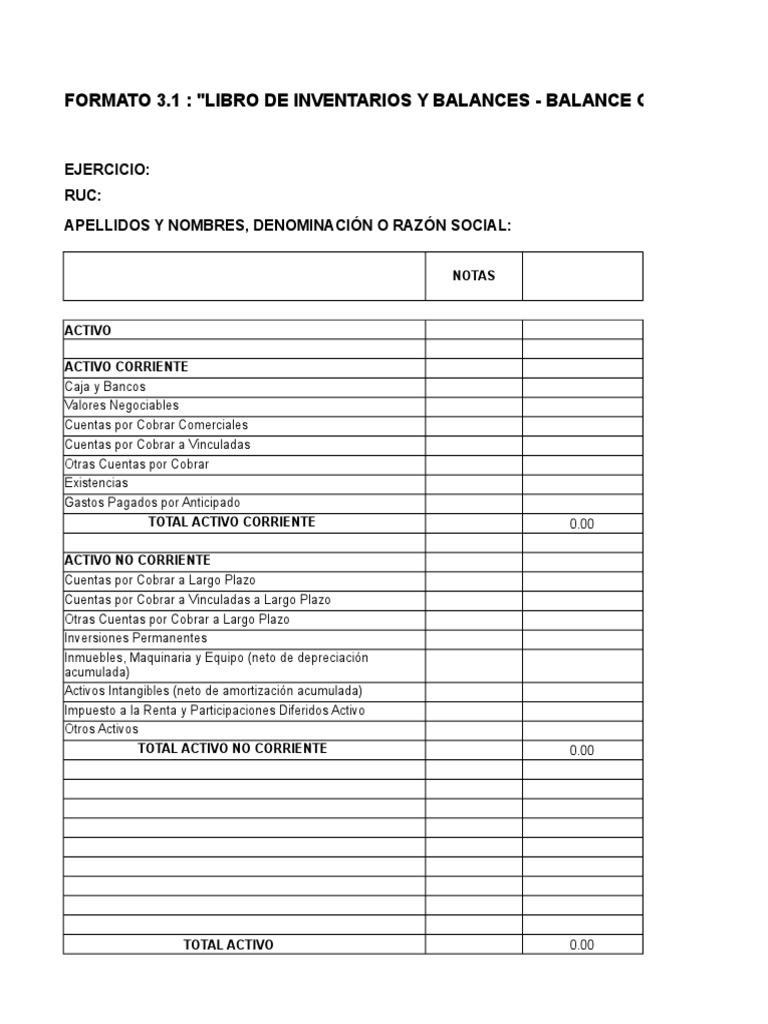 Libro Inventario y Balance | PDF | Hoja de balance | Amortización (Negocio)