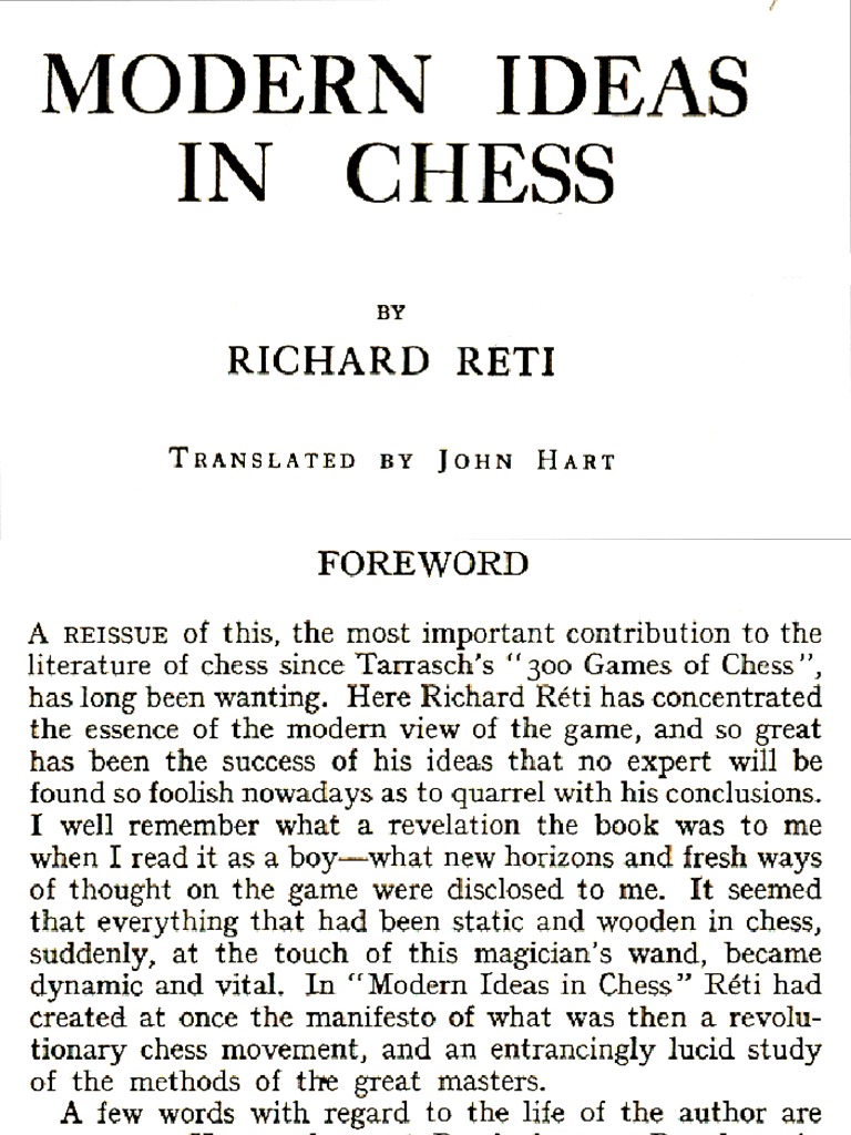 Modern Ideas in Chess | PDF