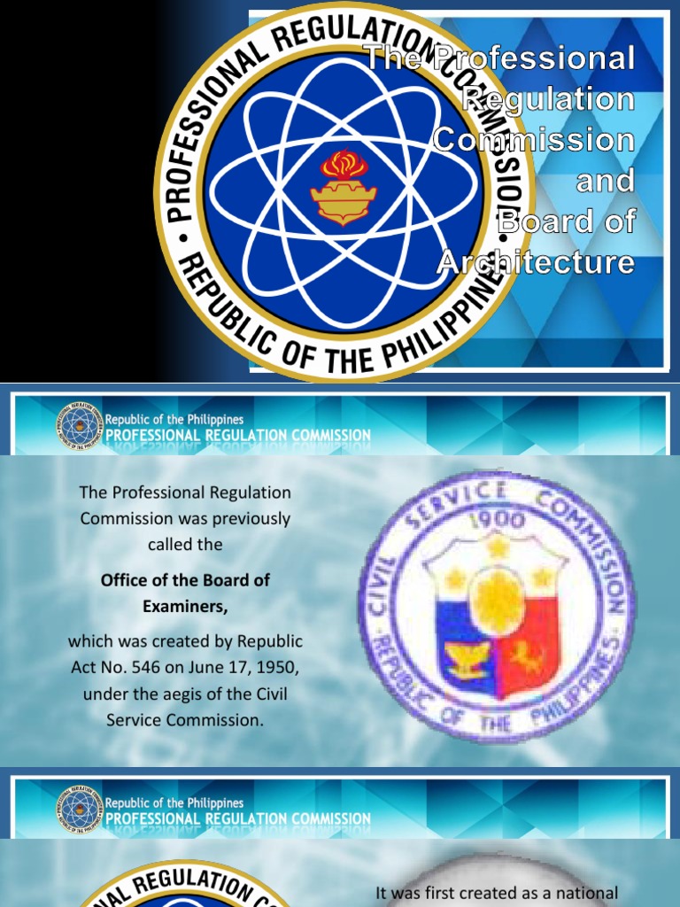 PRC and Board of Architecture - PPSX | PDF | Government Agencies ...