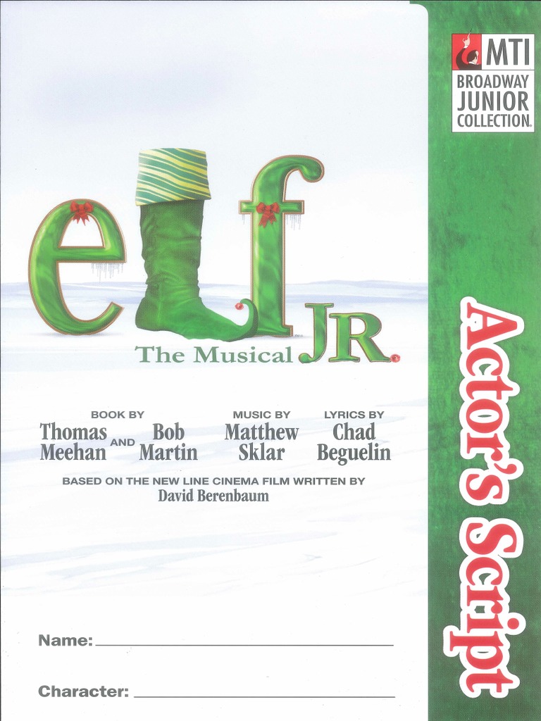 Elf The Musical JR Perusal 1 1 PDF | PDF