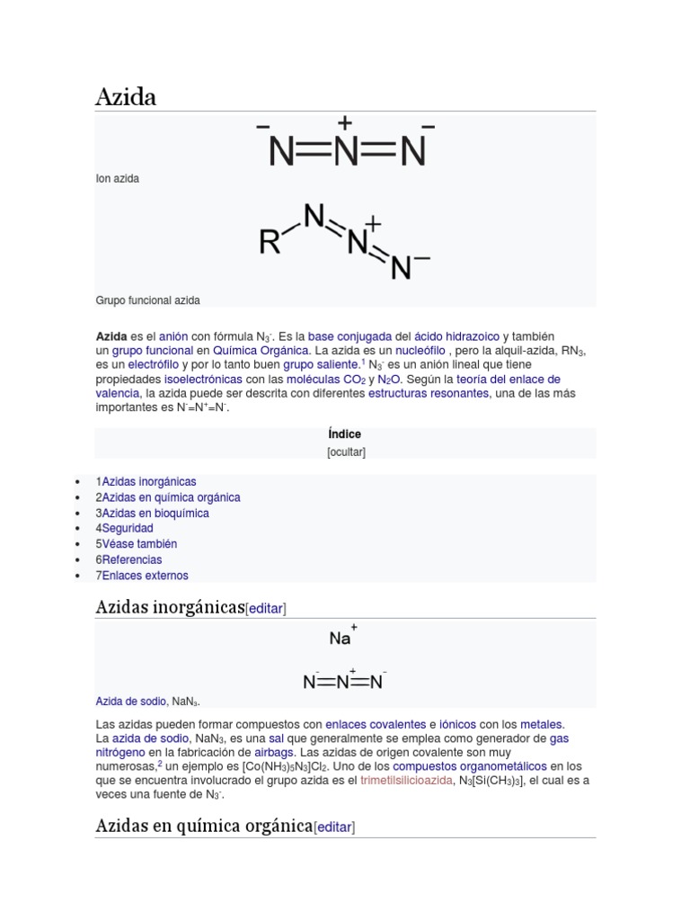 Azida | PDF | Química Orgánica | Química