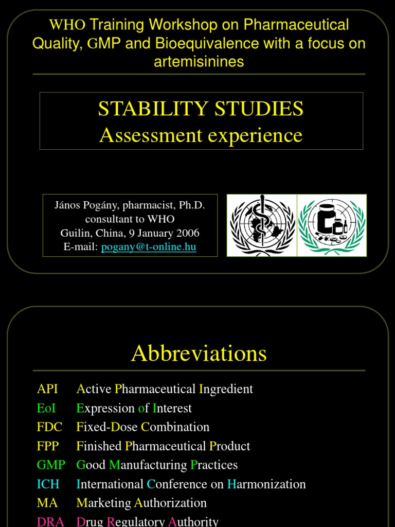 Stability Studies Assessment Experience | PDF | Regression Analysis | Shelf Life