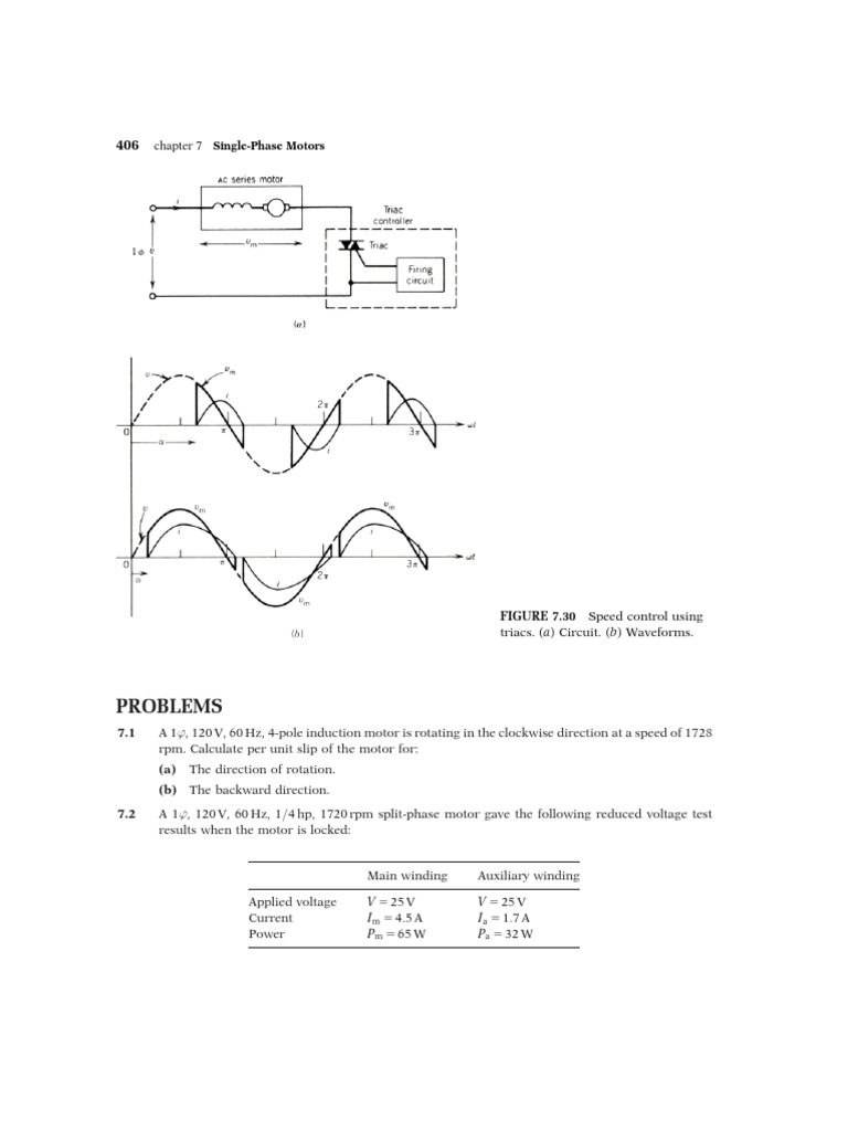1ph Motor Speed Control PDF | PDF | Electricity | Electrical Equipment