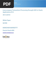 Oracle AGIS: Intercompany Transactions Guide | PDF | Invoice | Accounts ...