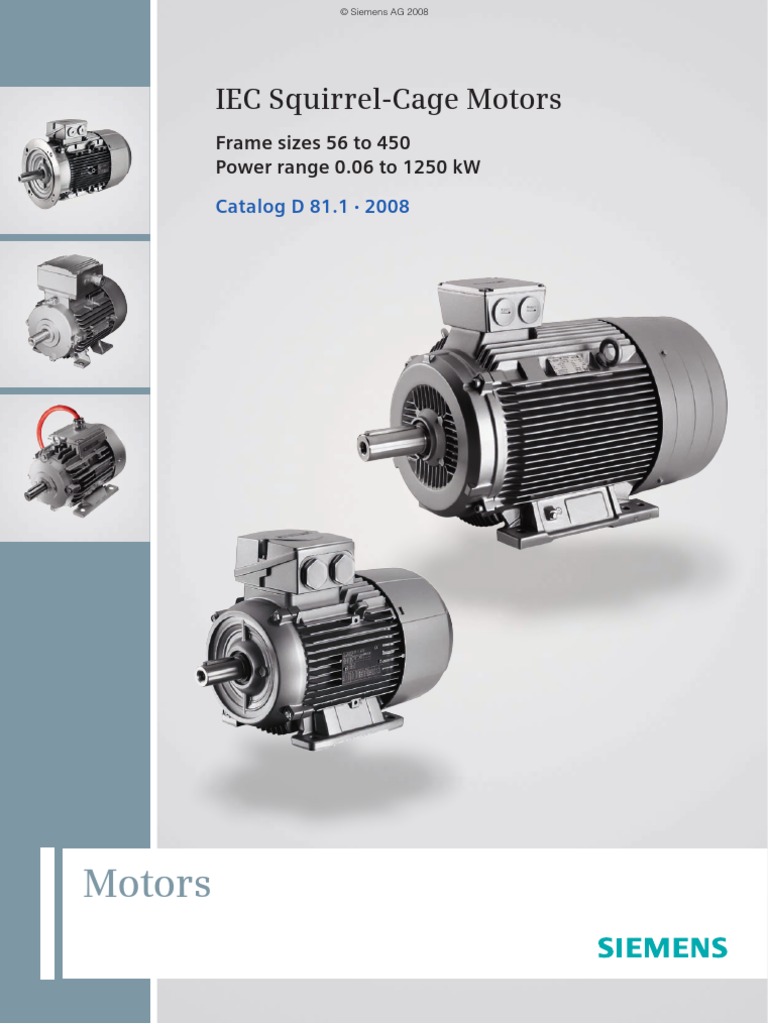 Siemens IEC Motor Catalog | PDF | Electric Motor | Automation