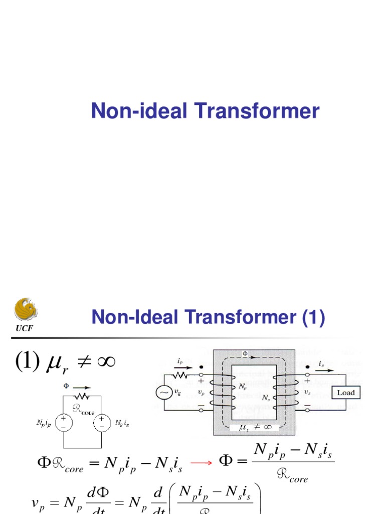 07 Nonideal Transformer PDF | PDF