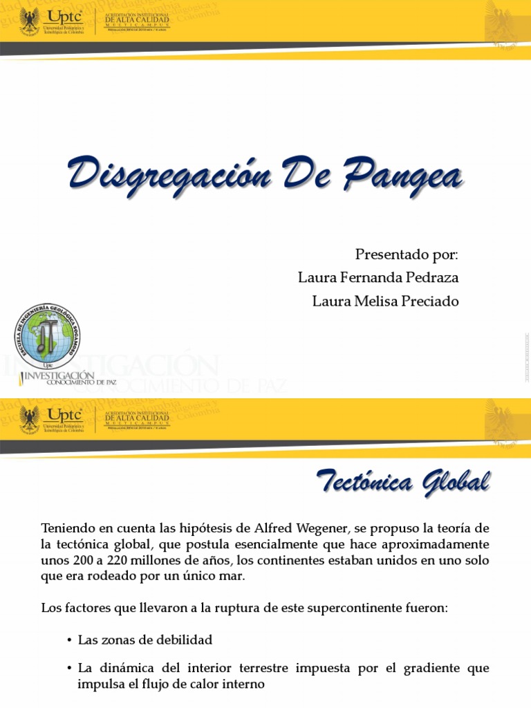Disgregación de Pangea | PDF | Placas tectónicas | Tierra