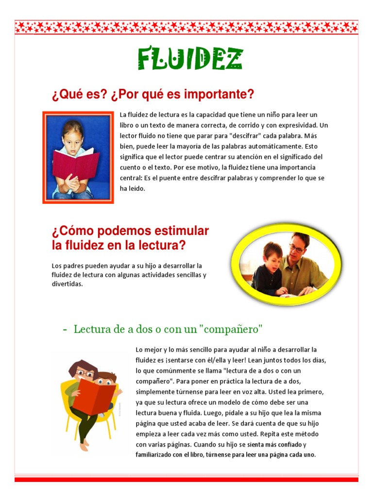 Fluidez | PDF | Lectura (proceso) | Informática y tecnología de la ...