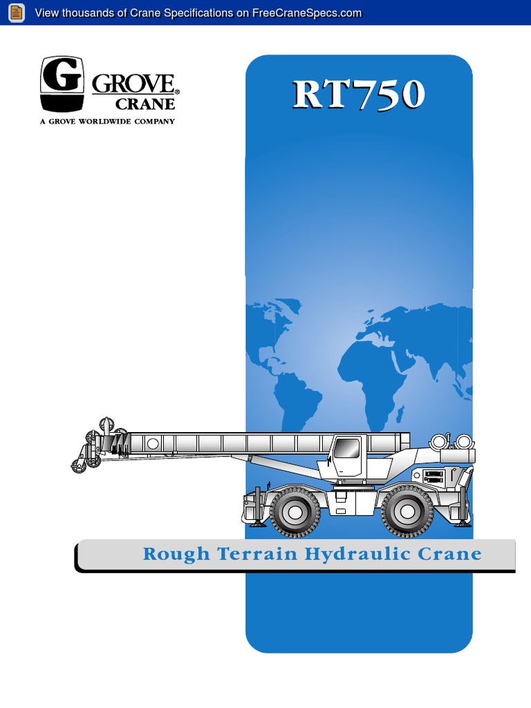 Grove RT750 | PDF | Transmission (Mechanics) | Diesel Engine