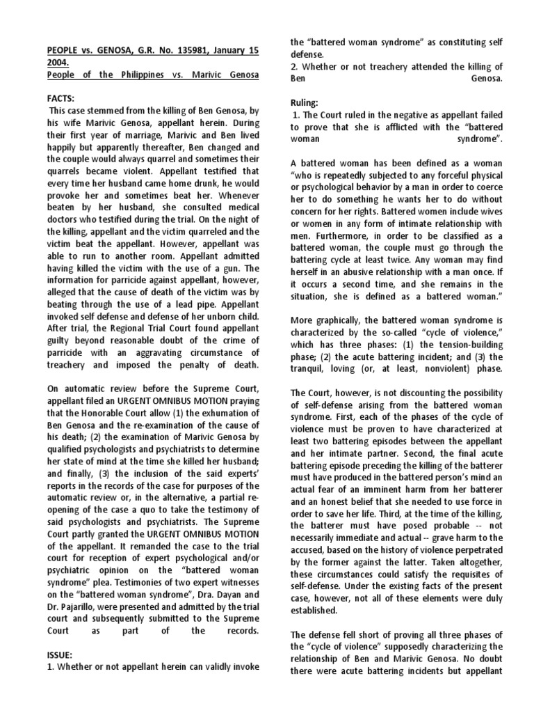 HR Case Digest RA 9262 | PDF | Gender Equality | Gender Studies