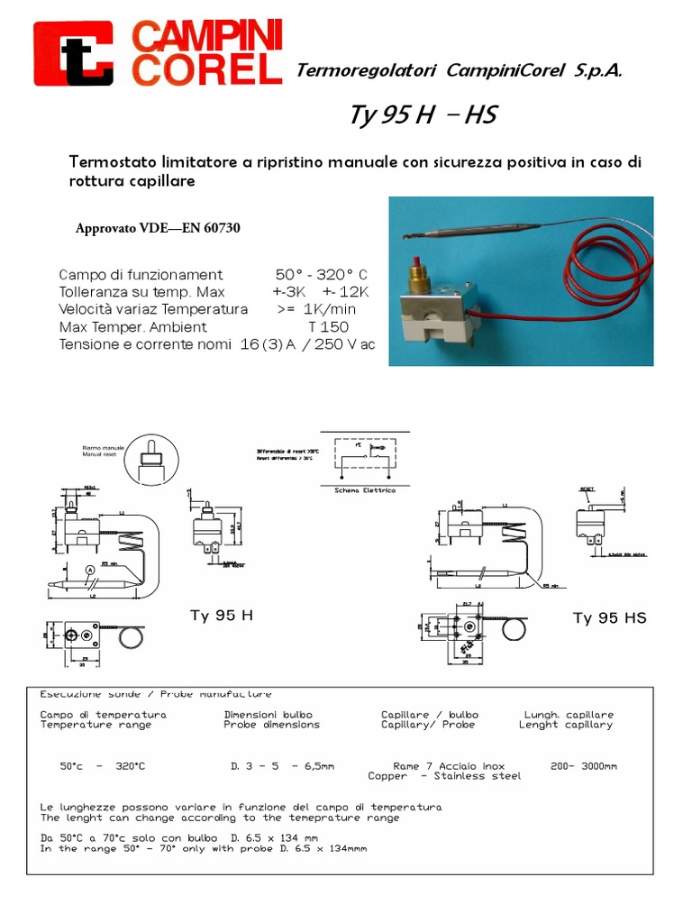 Termostato Campini | PDF