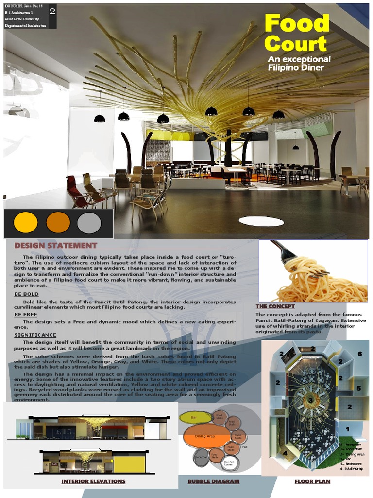 Modern Filipino Food Court Design | PDF | Nature
