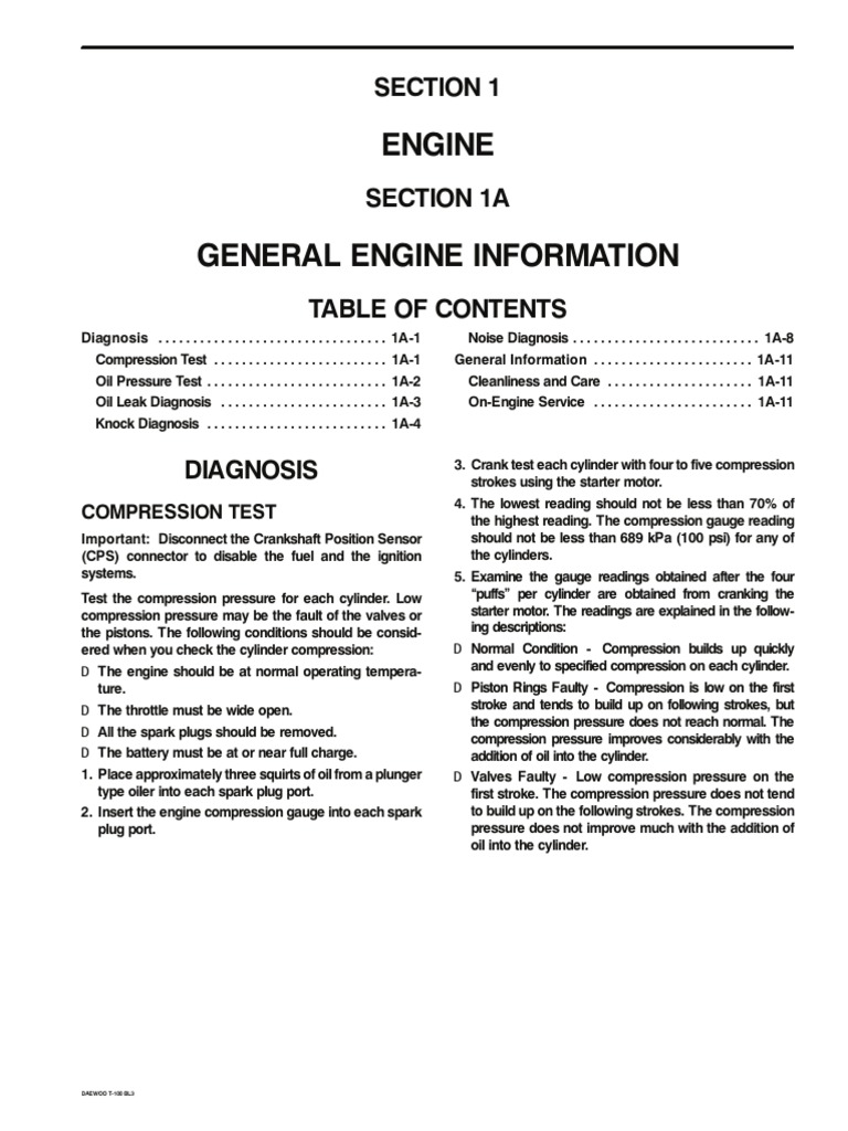 Motor Daewoo Lanos Mecanica Electricidad | PDF | Piston | Cylinder (Engine)