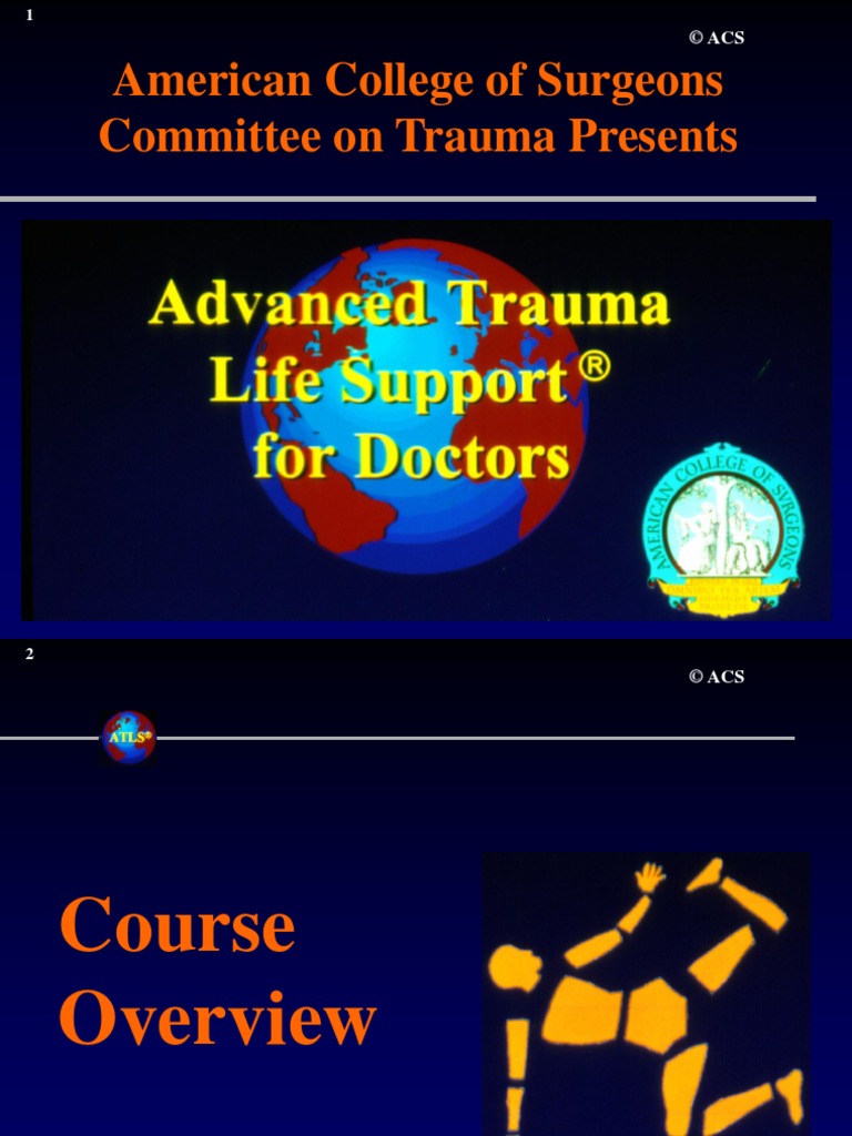 American College of Surgeons Committee On Trauma Presents | PDF | Major ...
