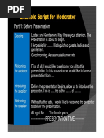 Contoh Skrip Moderator Dalam Bahasa Inggris (Example Script For ...