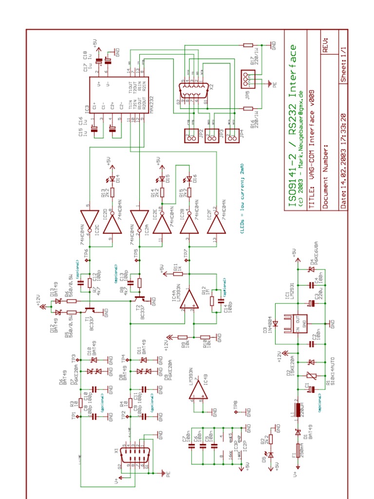 VAG-COM Interface Schematic) | PDF