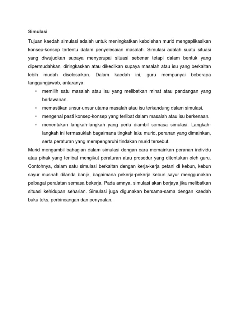 Maksud Simulasi | PDF