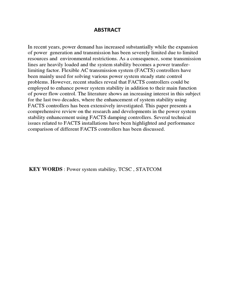 Abstract For FActs Controller | PDF