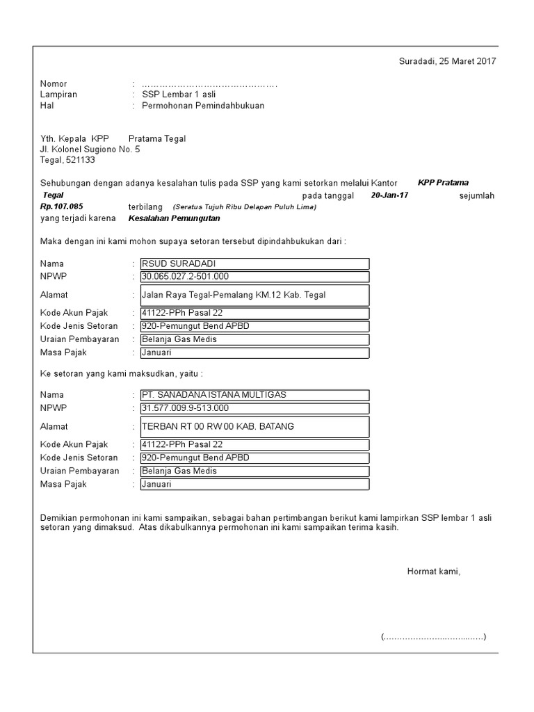 Form PBK (Perpajakan) | PDF