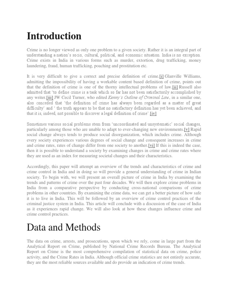 Data and Methods: (I) (Ii) (Iii) | PDF | Crime Statistics | Crime ...