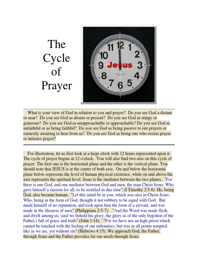 The Cycle of Prayer | PDF | God In Christianity | Faith Healing