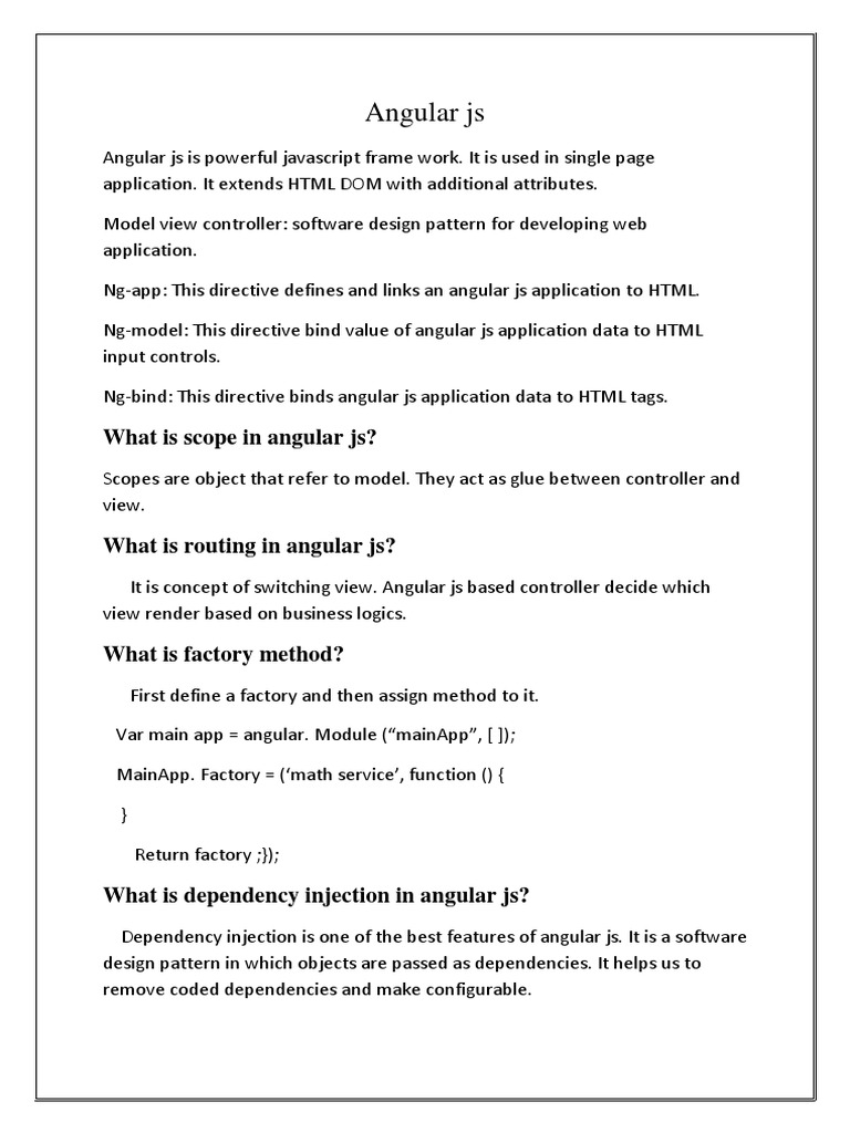 What Is Scope in Angular JS? | Download Free PDF | Angular Js | Java Script