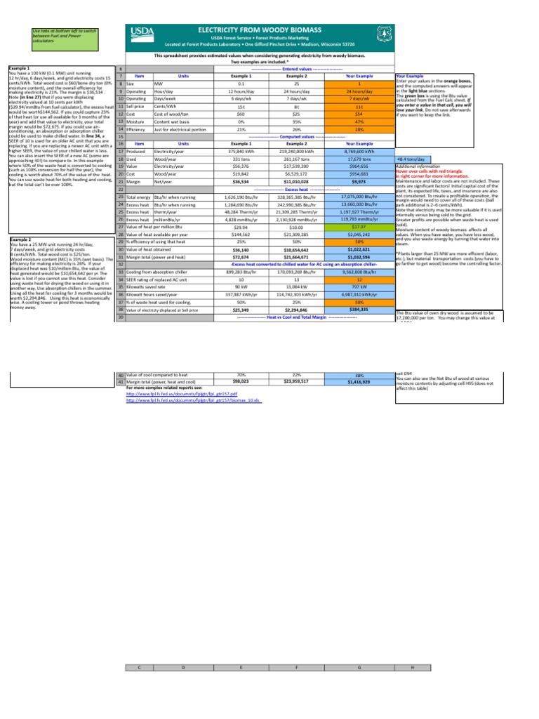 Fuel Value Calculator | PDF | Kilowatt Hour | British Thermal Unit