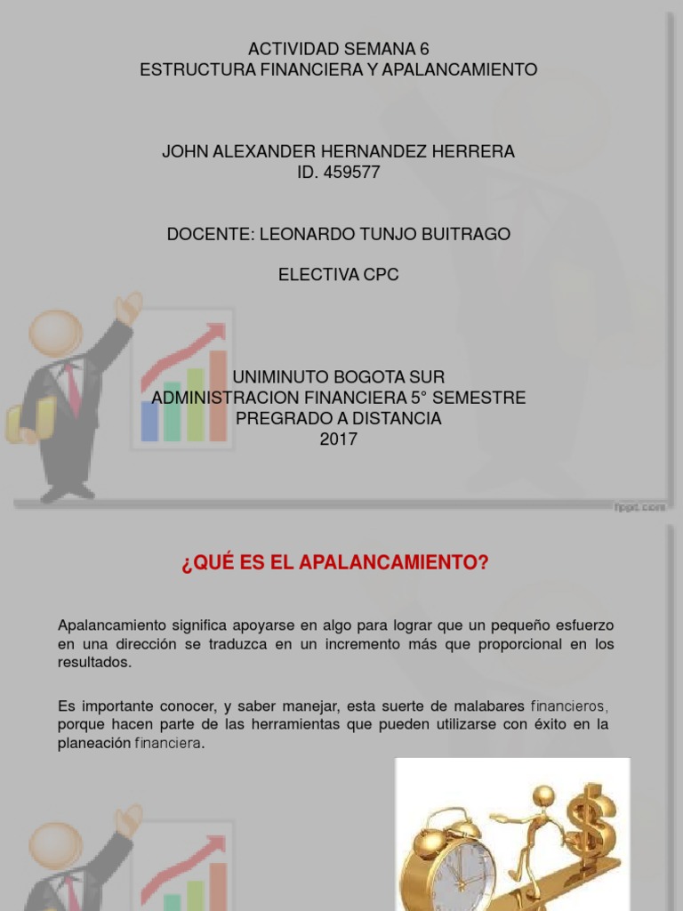 Estructura Financiera y Apalancamiento | PDF | Apalancamiento (Finanzas) | Capitalismo