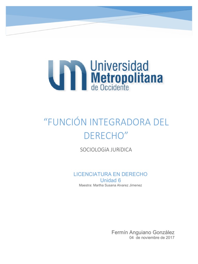 Funcion Integradora | PDF | Comportamiento | Sociedad