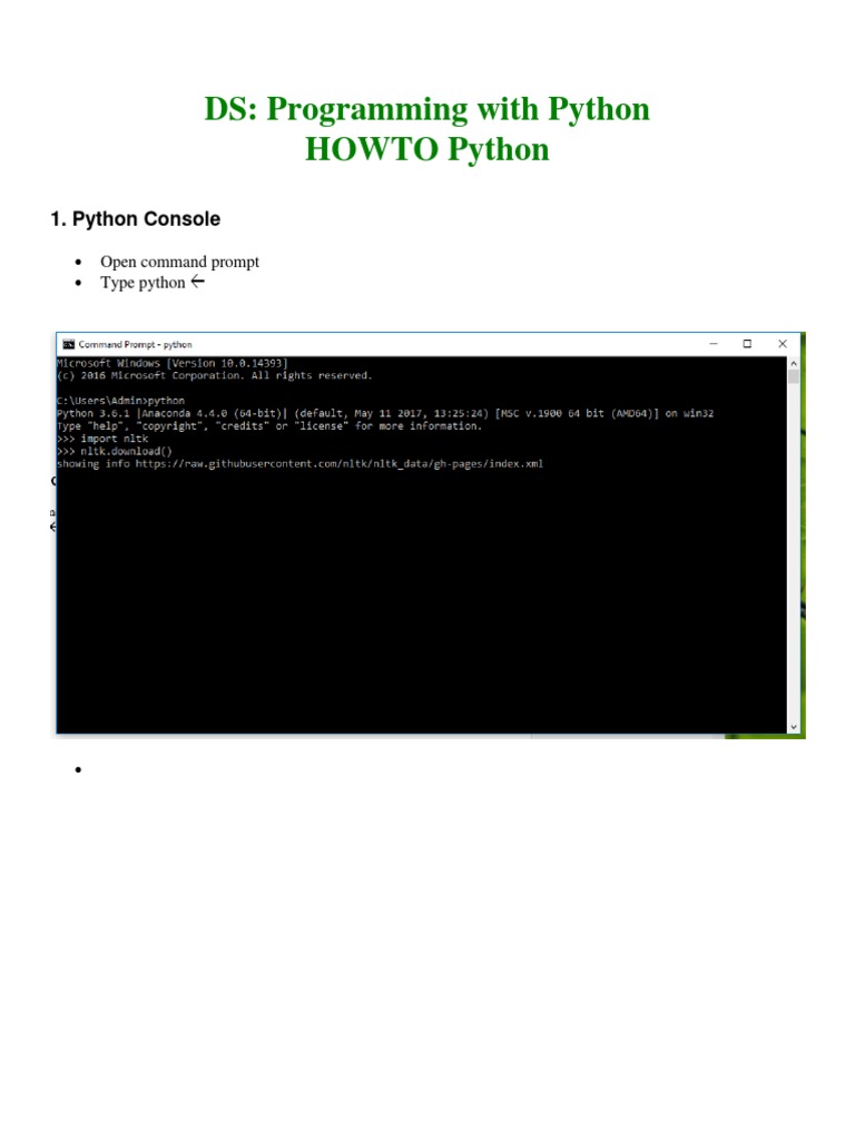 Howto Python With Anaconda | PDF
