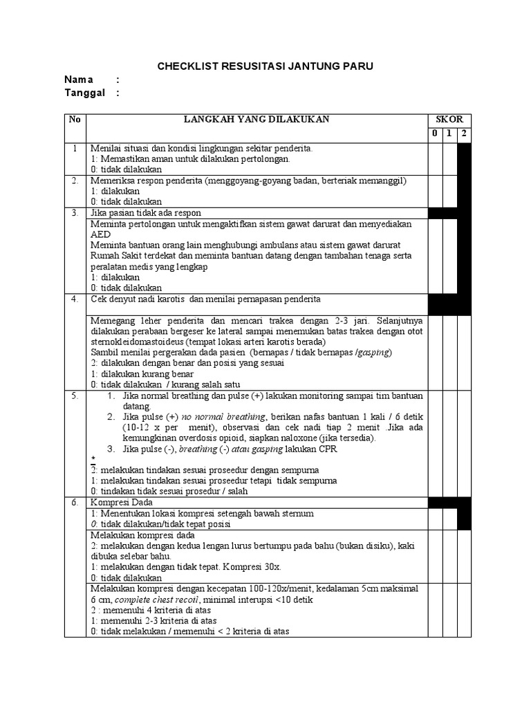 Panduan Resusitasi Jantung Paru | PDF
