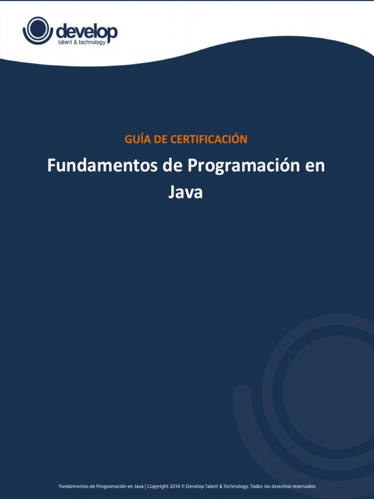 Fundamentos de Programacion en Java PDF | PDF | Objeto (informática) | Java (lenguaje de ...