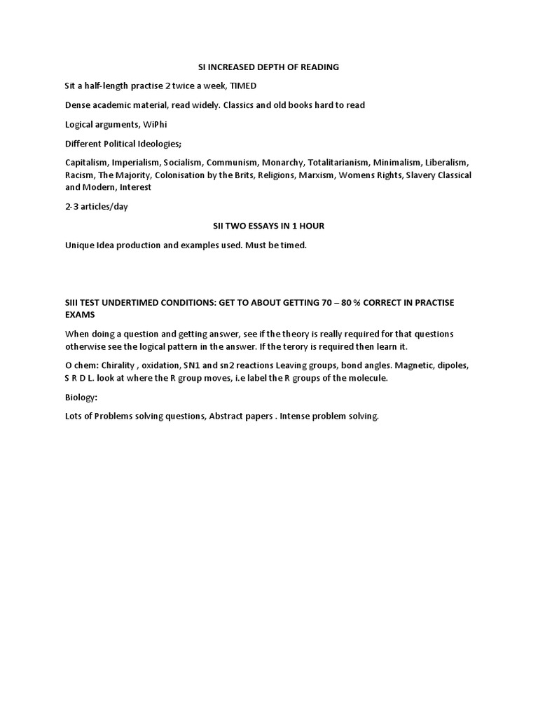 Gamsat Study 2017 | PDF