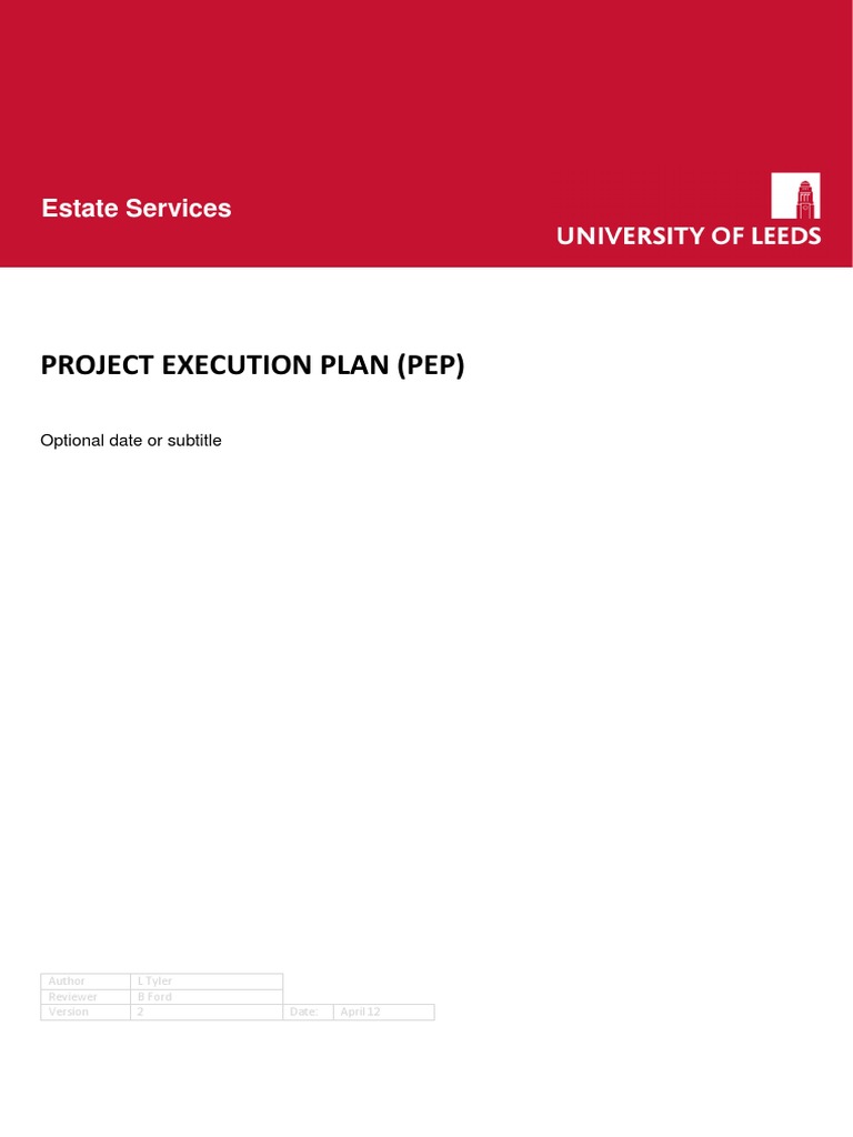 Project Execution Plan (PEP) (v2) | Risk Management | Architect