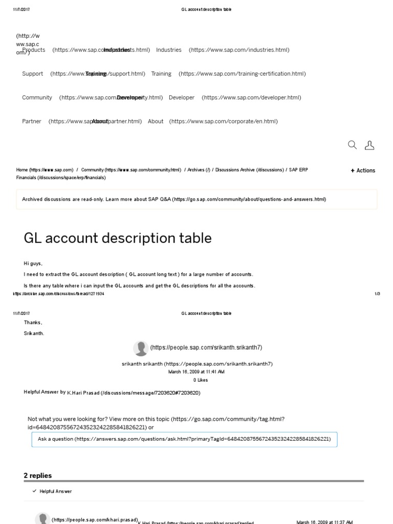 GL Account Description Table | PDF | Privacy | Government Information