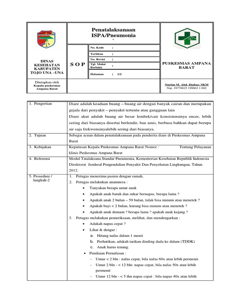 Sop Diare 2017 | PDF