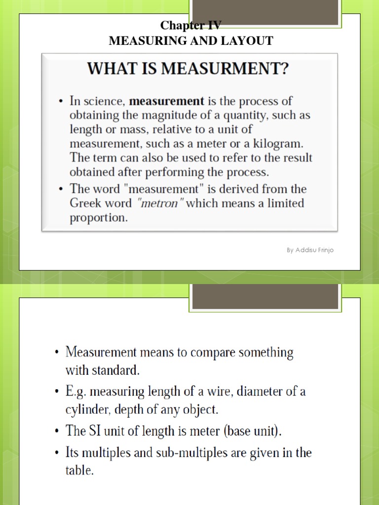 Chapter 5 Measurment | PDF | Scientific Observation | Measuring Instrument