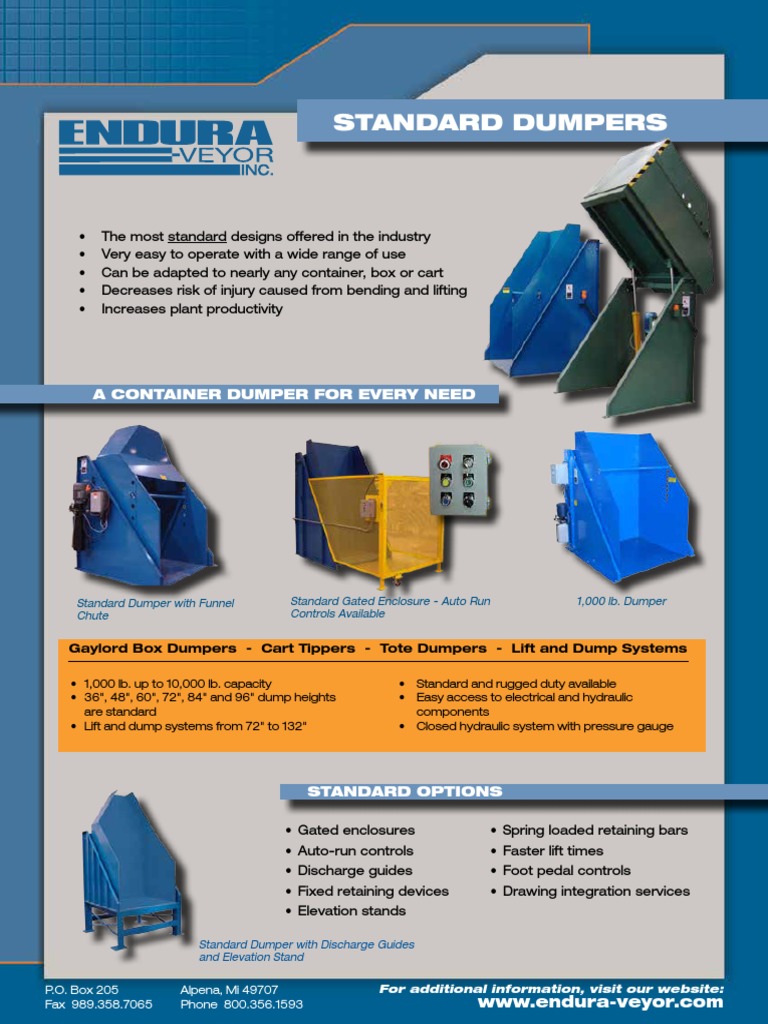 Standard Dumpers: A Container Dumper For Every Need | PDF ...