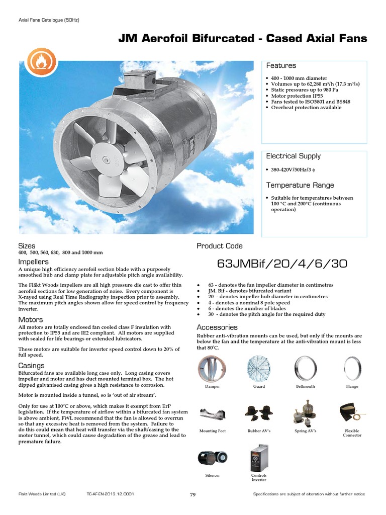 AFE Group JM Aerofoil Bifurcated PDF | PDF | Electric Motor | Machines