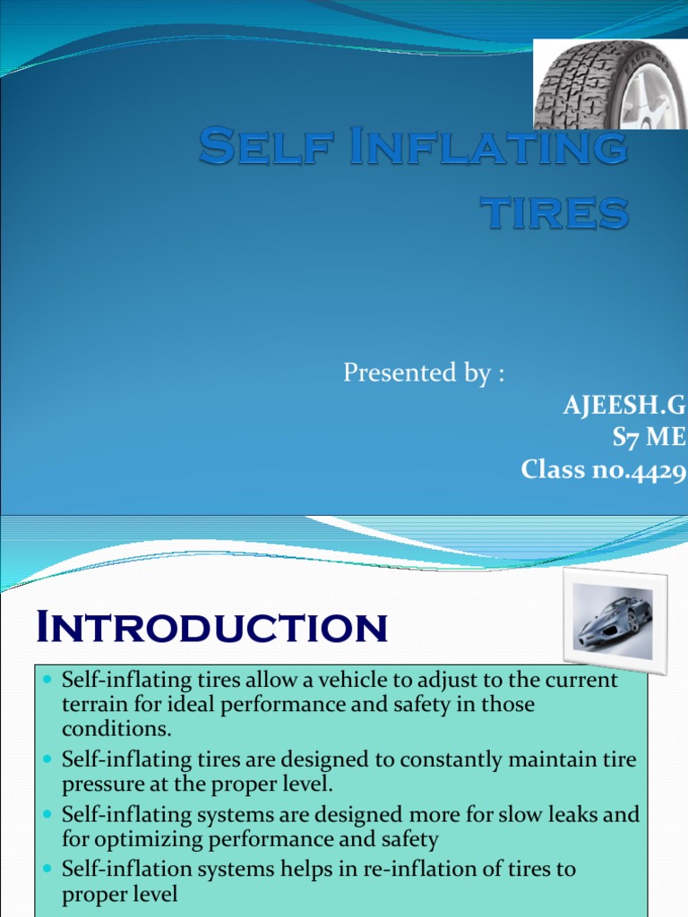 Self-Inflating Tire Systems Explained | PDF | Tire | Friction