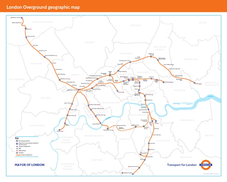 London Overground Geographic Map | PDF