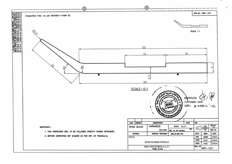 Unspecified Toler. As Per 1503302-1 1996 E2: SCALE-5:1 | PDF | Polymers ...