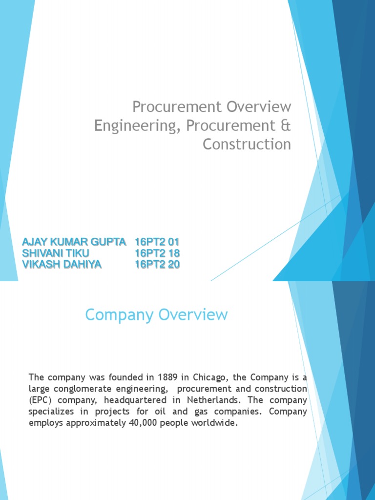 Procurement Overview Engineering, Procurement & Construction | PDF | Procurement | Business