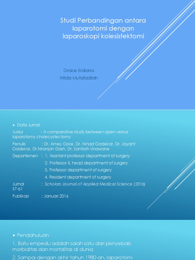Laparoskopi Vs Laparotomi | PDF