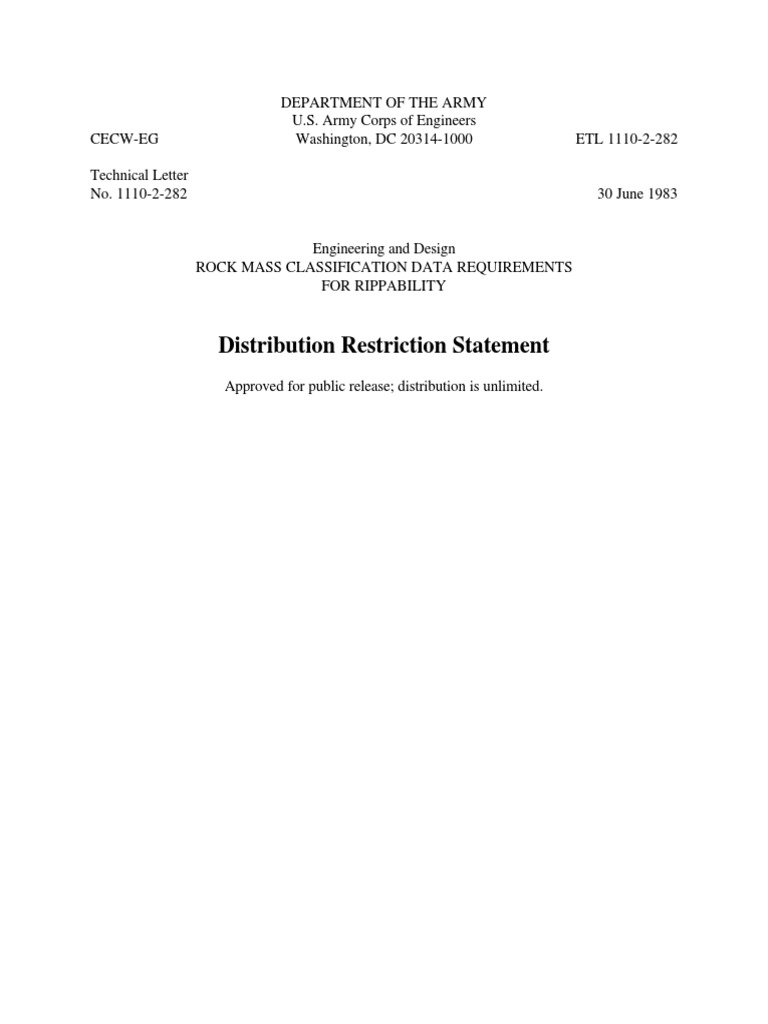 Distribution Restriction Statement | PDF | Rock (Geology) | Geology