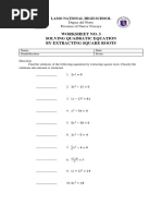 G9 - First Quarter - Worksheet and Performance Task | PDF | Quadratic ...