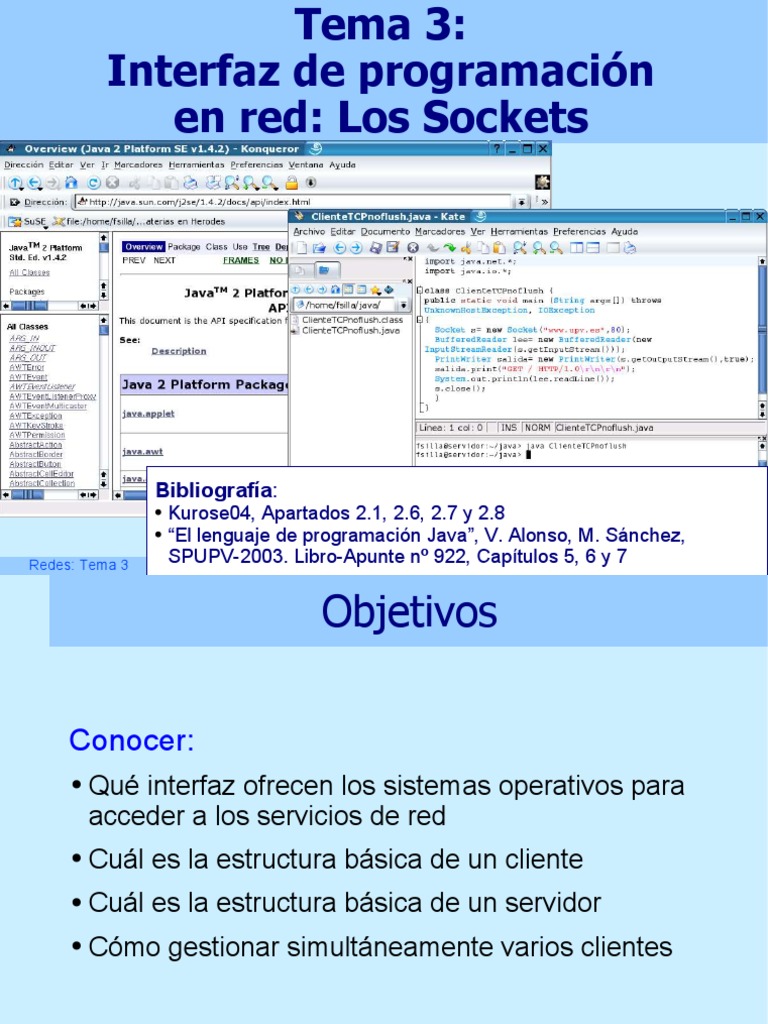 Sockets Java | PDF | Zócalo de red | Modelo cliente-servidor